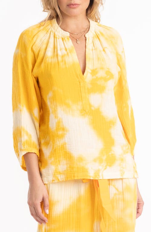 OCEAN+MAIN ocean+main Tie Dye Gauze Top
